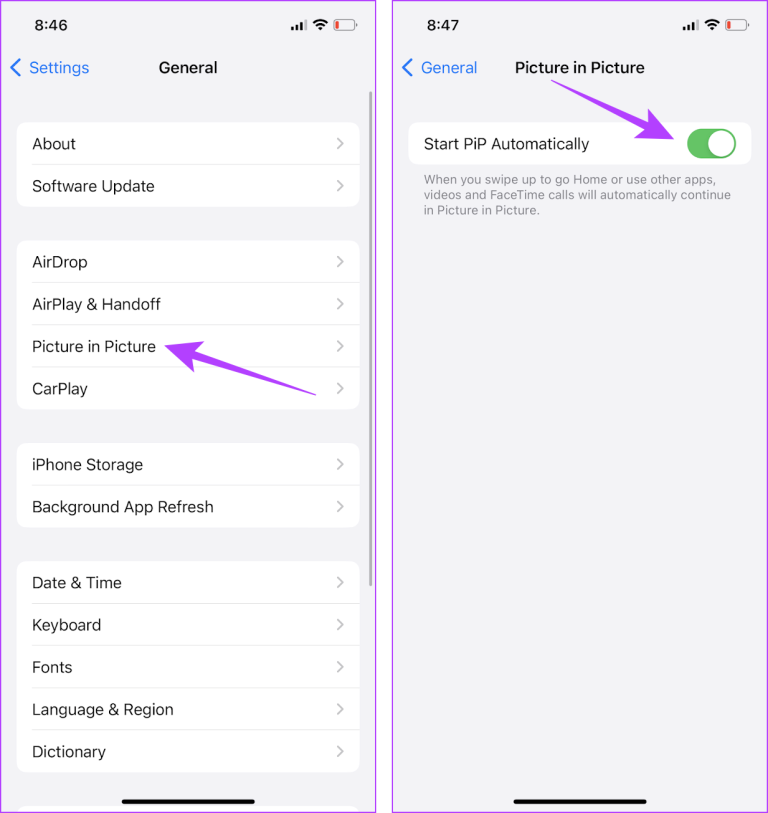 How To Enable Or Disable Picture In Picture Mode On Iphone And Ipad