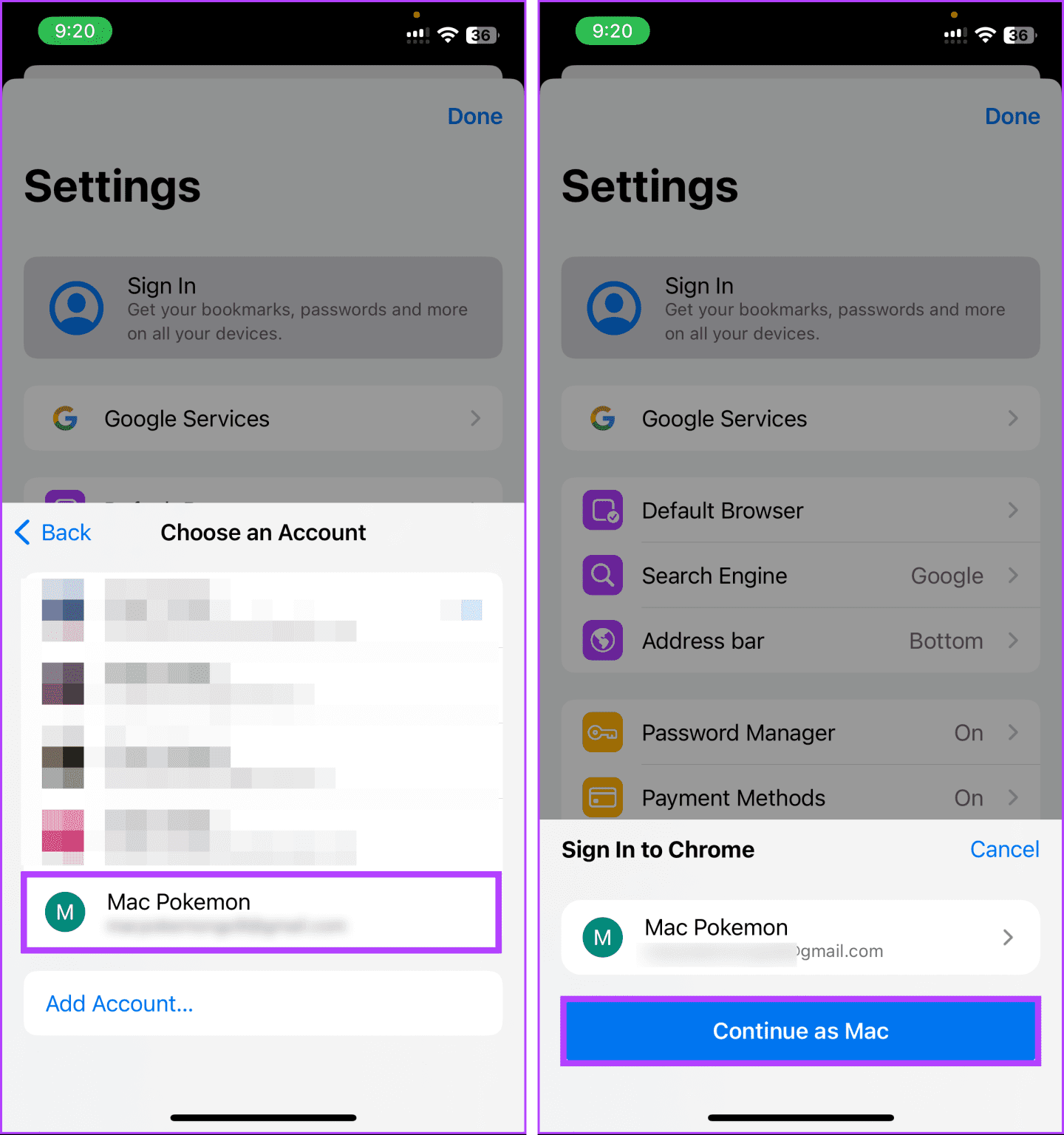 How to Switch Google Accounts in Chrome for iOS, iPad and Android ...