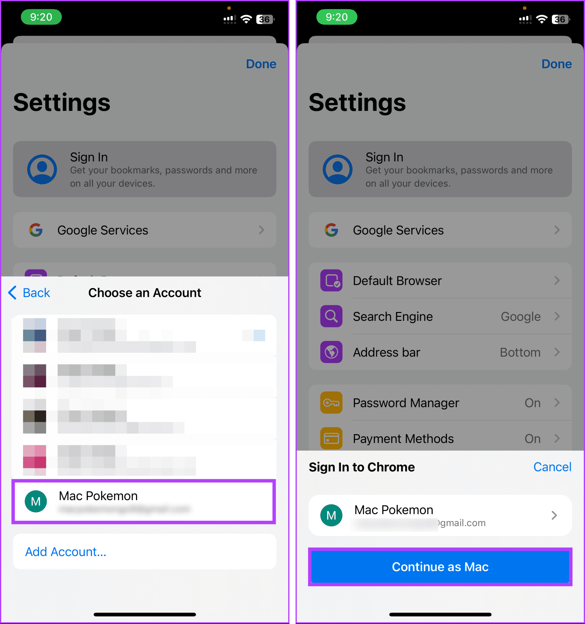How to Switch Google Accounts in Chrome for iOS, iPad and Android ...
