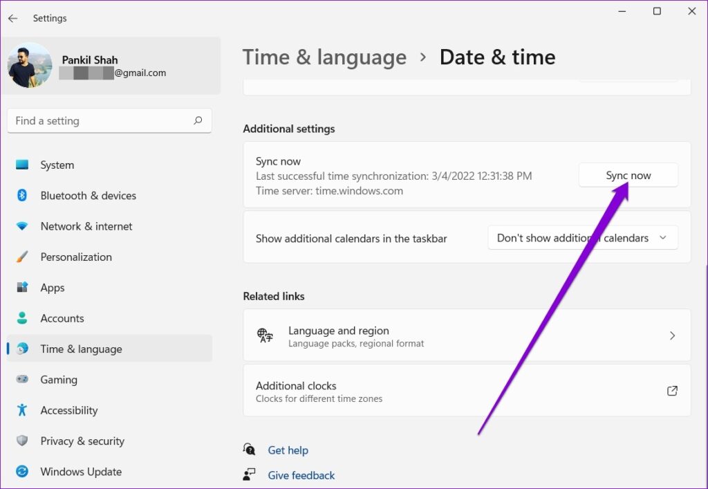 7 Ways to Fix Time Sync Failed on Windows 11 - Guiding Tech