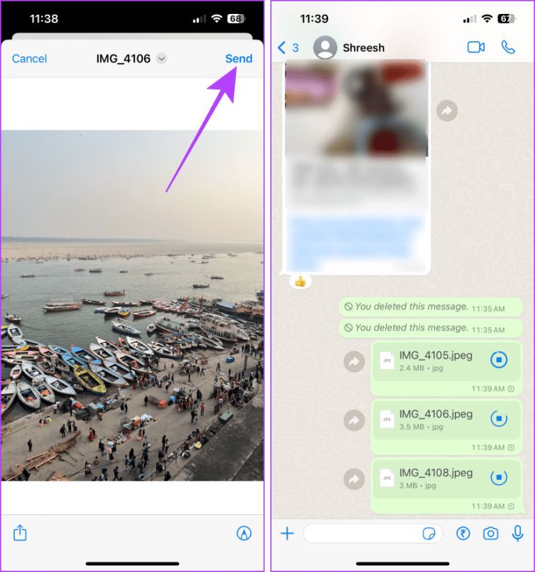 4 Ways to Send Photos as Documents on WhatsApp Using iPhone - Guiding Tech