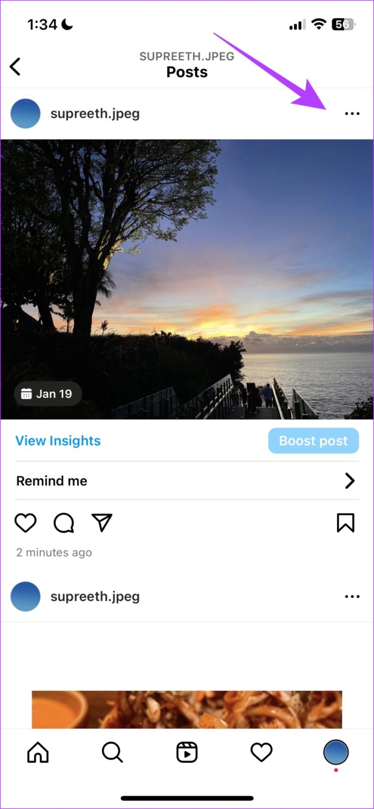 How to Add Reminders for Instagram Posts and Stories on Mobile App ...