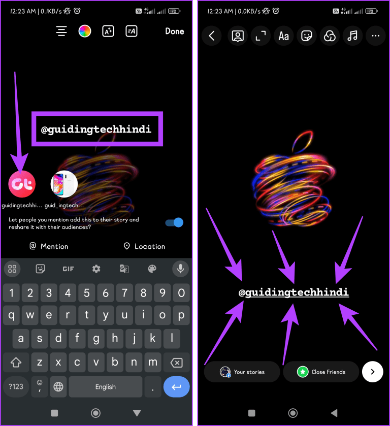 How to Tag/Mention on Instagram Story Without Showing It - Guiding Tech