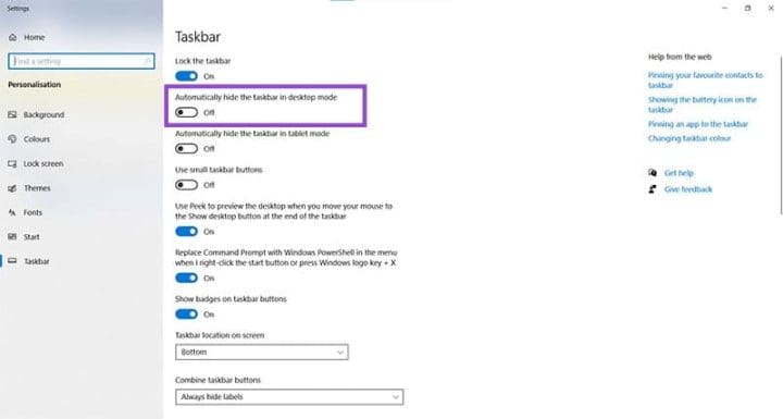 Taskbar Hides Behind Maximized Programs – How to Fix - Guiding Tech