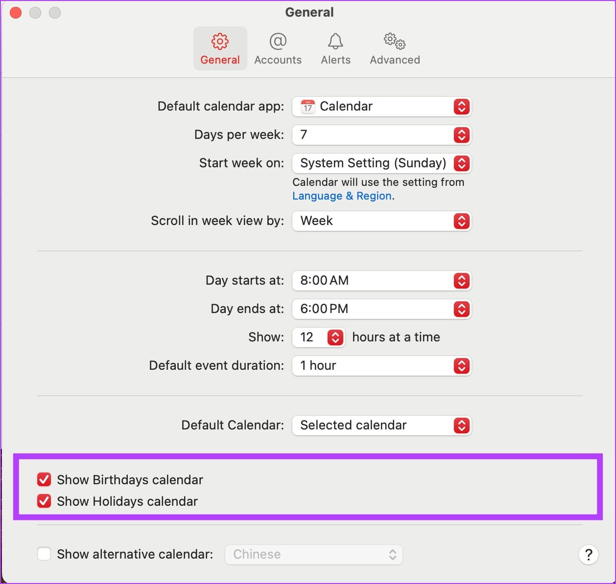 How to Add and Remove Holidays Calendar in Apple Calendar App - Guiding ...