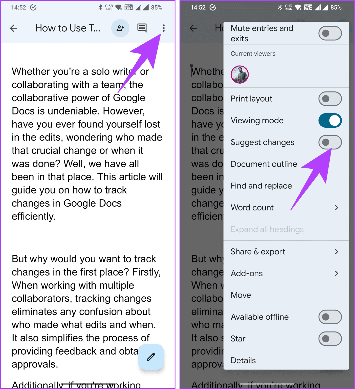 How to Use Track Changes in Google Docs - Guiding Tech