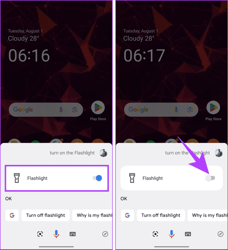 4 Best Ways to Turn Flashlight On or Off on Android - Guiding Tech
