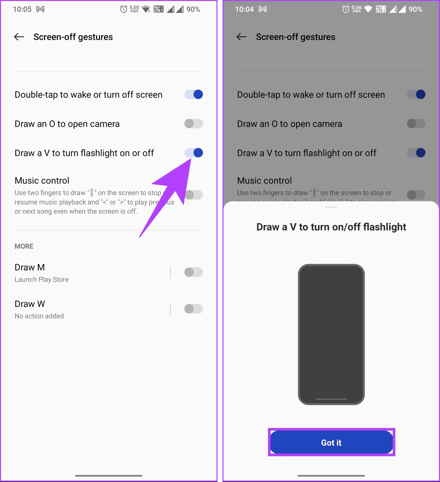 4 Best Ways to Turn Flashlight On or Off on Android - Guiding Tech