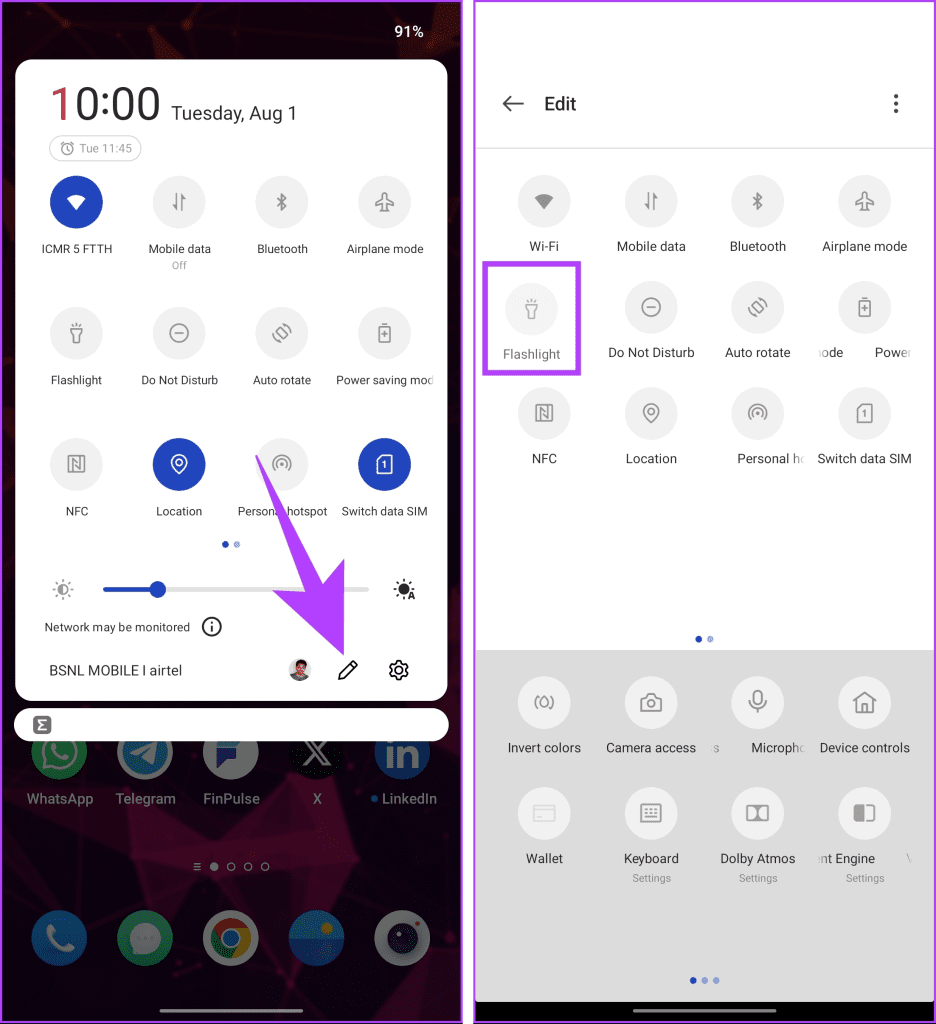 4 Best Ways to Turn Flashlight On or Off on Android - Guiding Tech