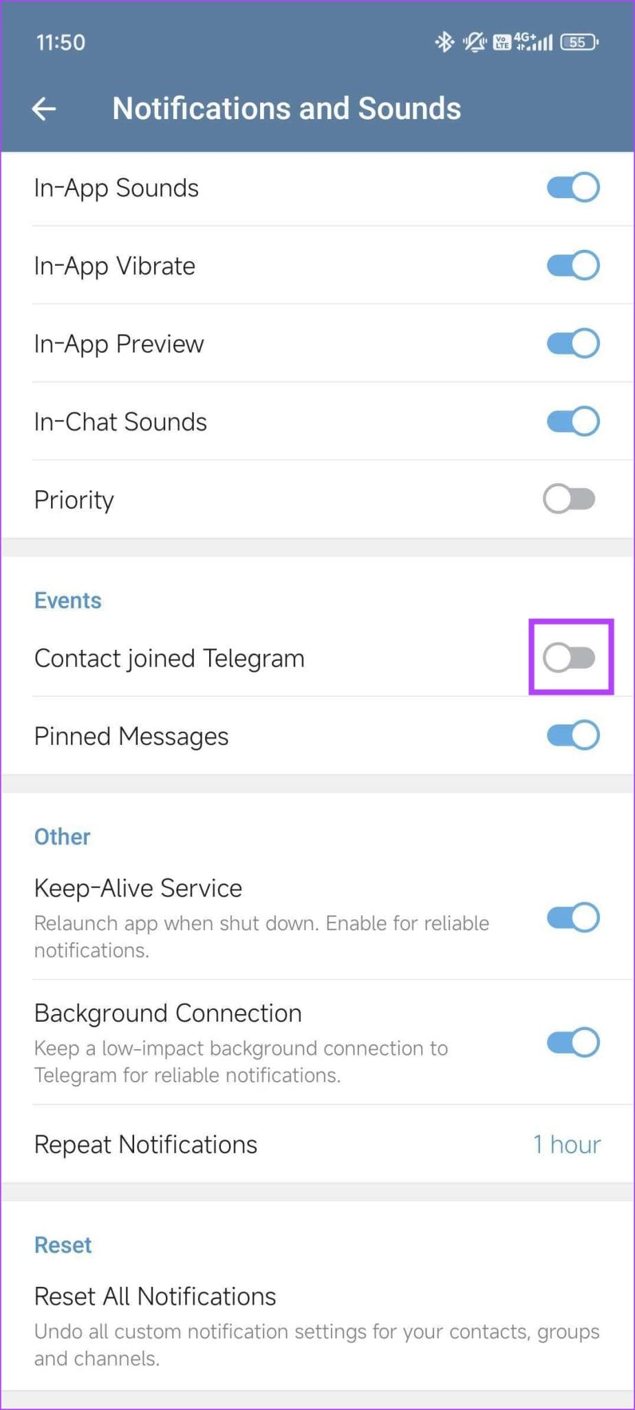 How To Turn Off Contact Joined Notifications On Telegram