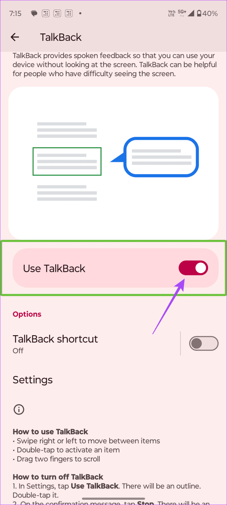 How to Turn On or Off TalkBack on Android - Guiding Tech