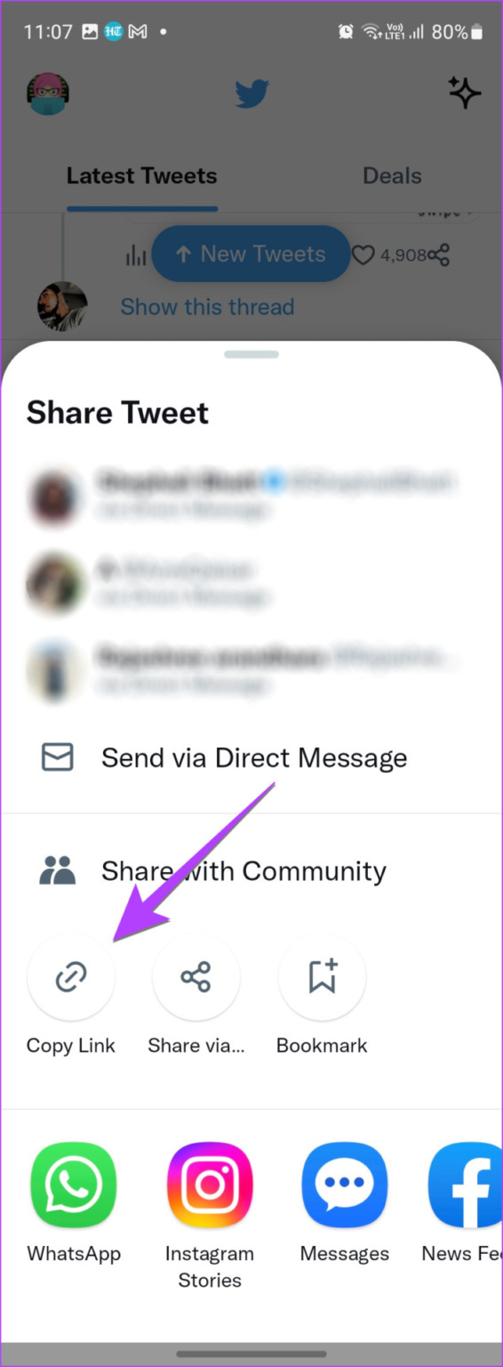 How to Copy or Share Twitter Profile and Tweet Link Using Any Device ...