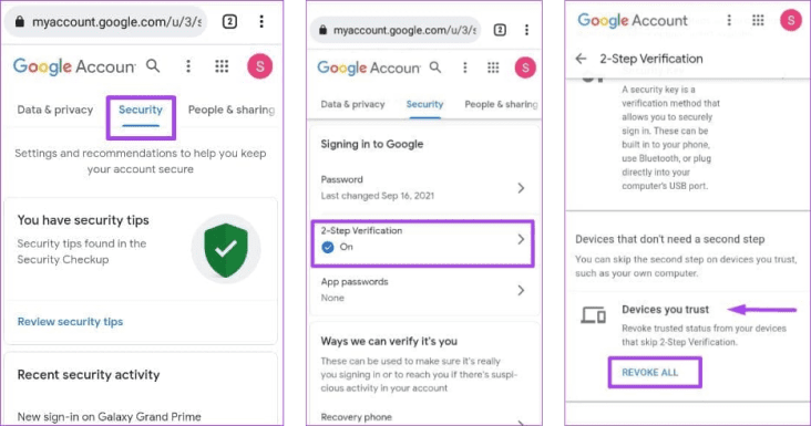 How to Add or Remove a Trusted Device From Your Google Account ...