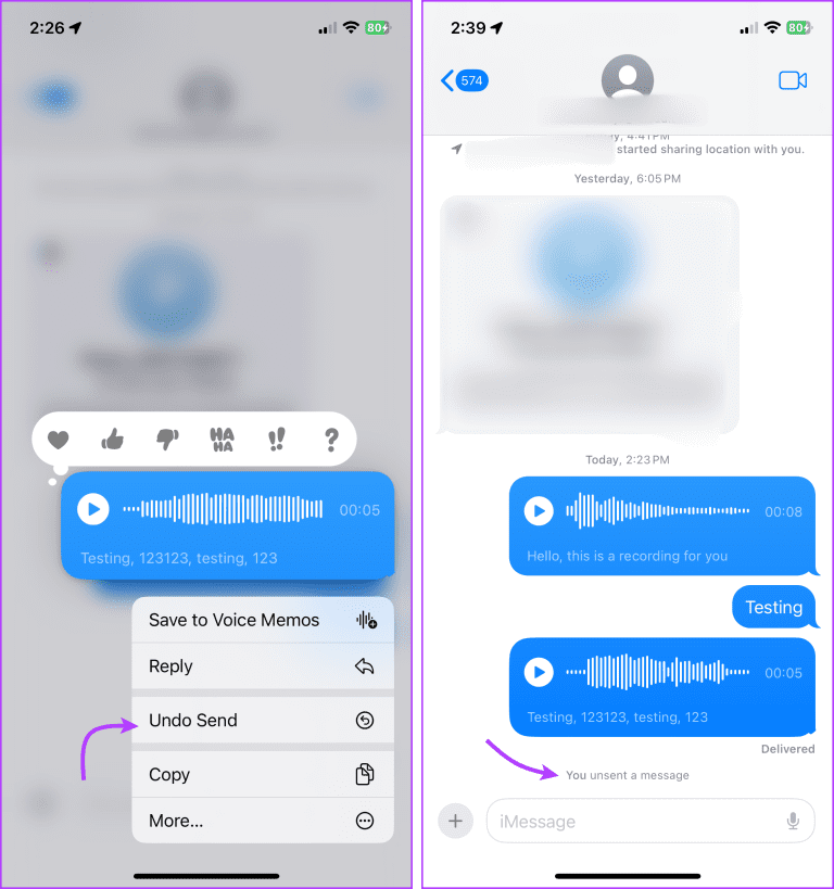 How to Send a Voice Message on iPhone (via iMessage) - Guiding Tech
