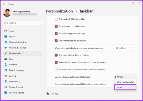 4 Ways to Ungroup Taskbar Icons in Windows 11 - Guiding Tech