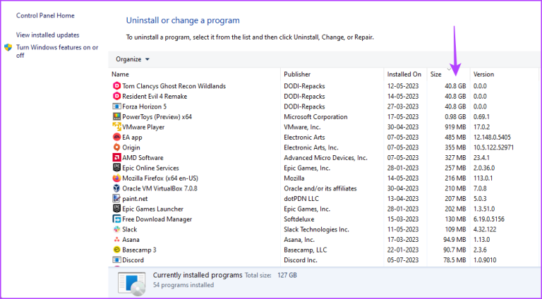 3 Best Ways to Check App Size on Windows 11 - Guiding Tech