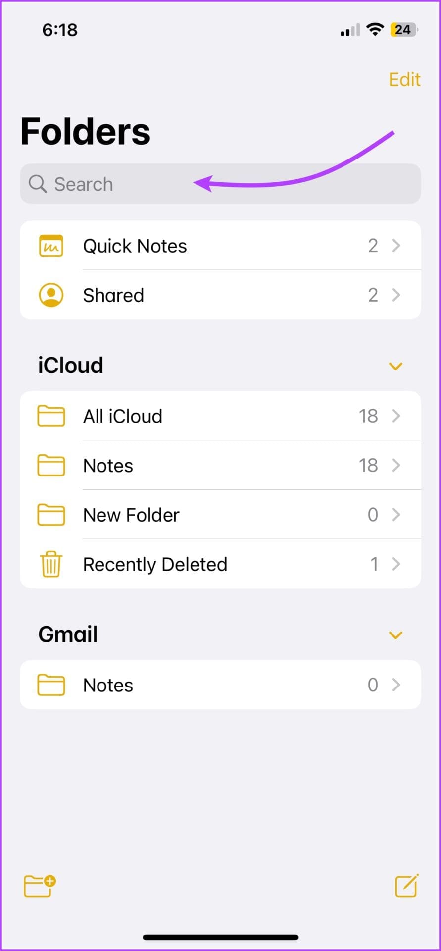6 Ways to Find and Recover Disappeared iPhone Notes - Guiding Tech