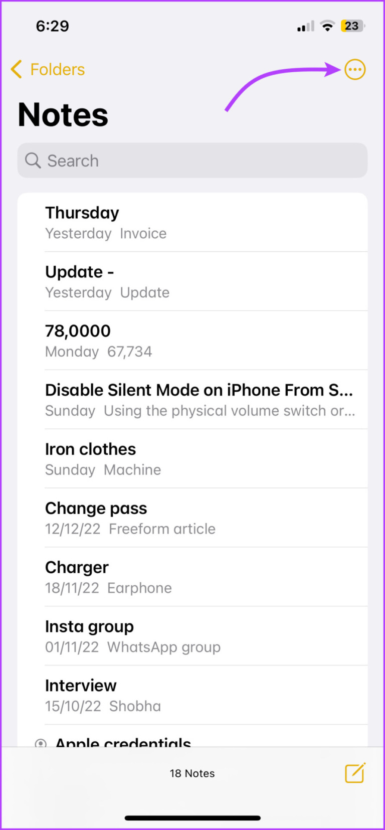 6 Ways to Find and Recover Disappeared iPhone Notes - Guiding Tech