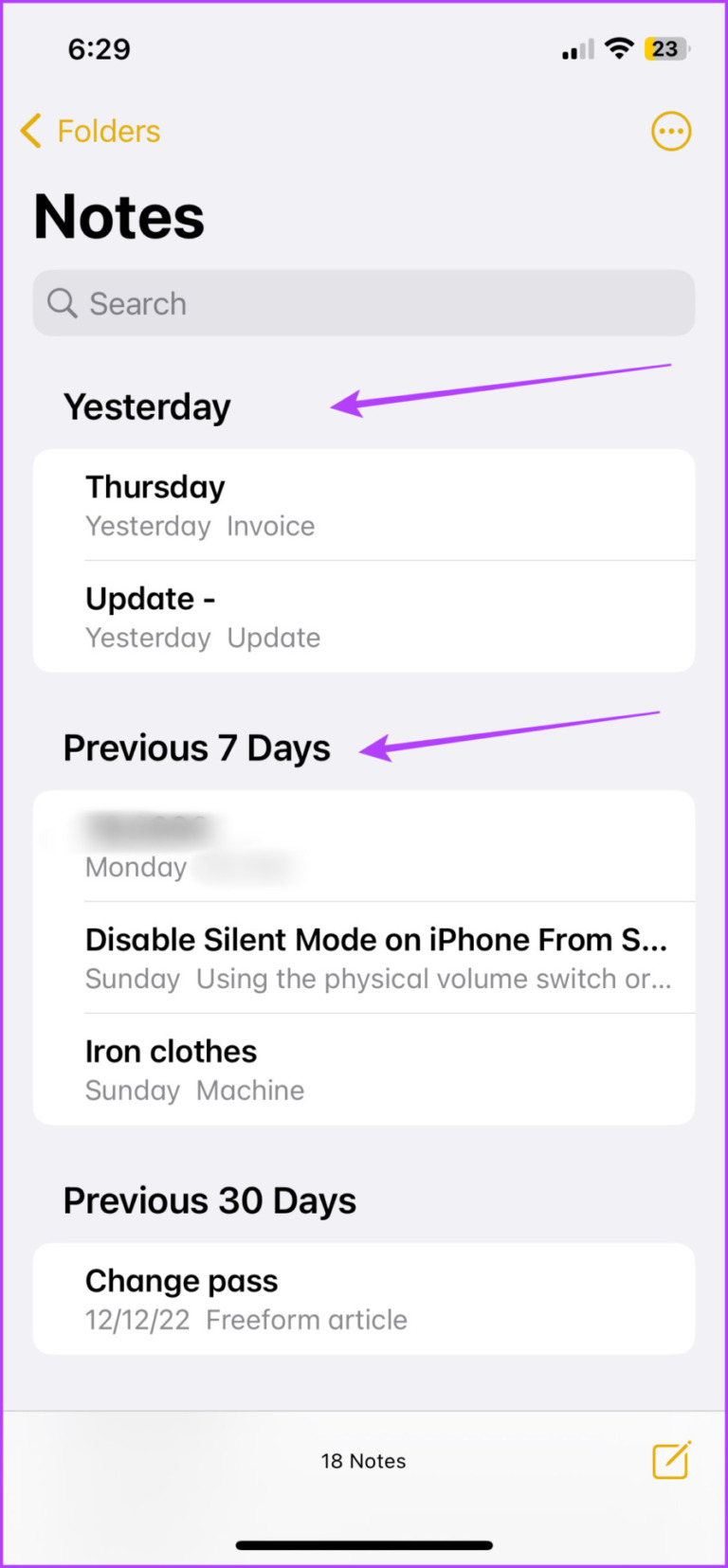 6 Ways to Find and Recover Disappeared iPhone Notes - Guiding Tech