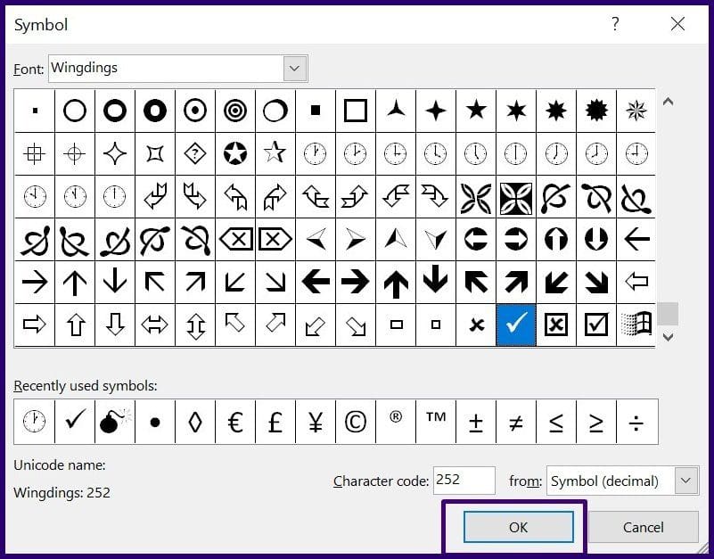 How to Insert Tick ( ) in Word and Other Office Apps - Guiding Tech