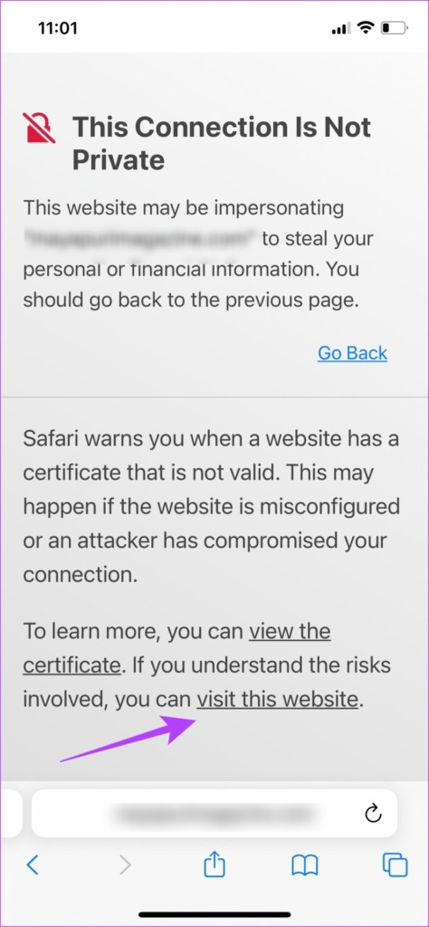 5 Fixes for ‘This Connection Is Not Private’ in Safari on iPhone and ...