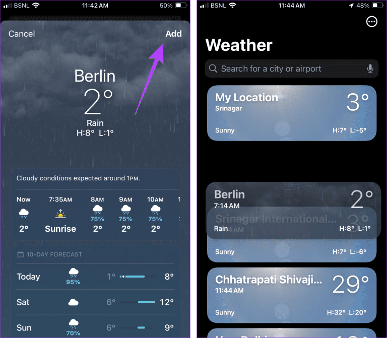 How to Change Weather Location on iPhone, iPad, or Apple Watch ...