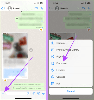 4 Ways to Send Photos as Documents on WhatsApp Using iPhone - Guiding Tech