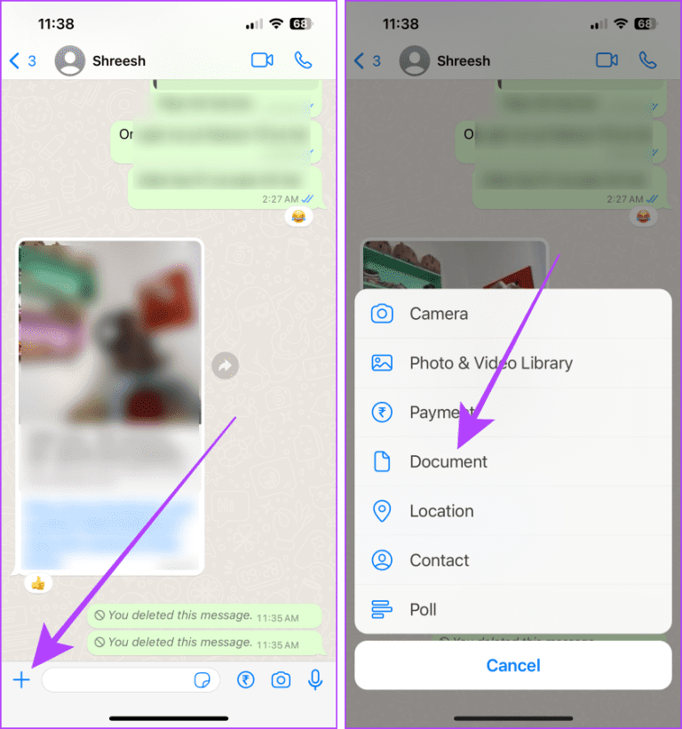 4 Ways to Send Photos as Documents on WhatsApp Using iPhone - Guiding Tech