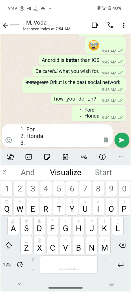16 Cool WhatsApp Text Formatting Tricks That You Should Know - Guiding Tech