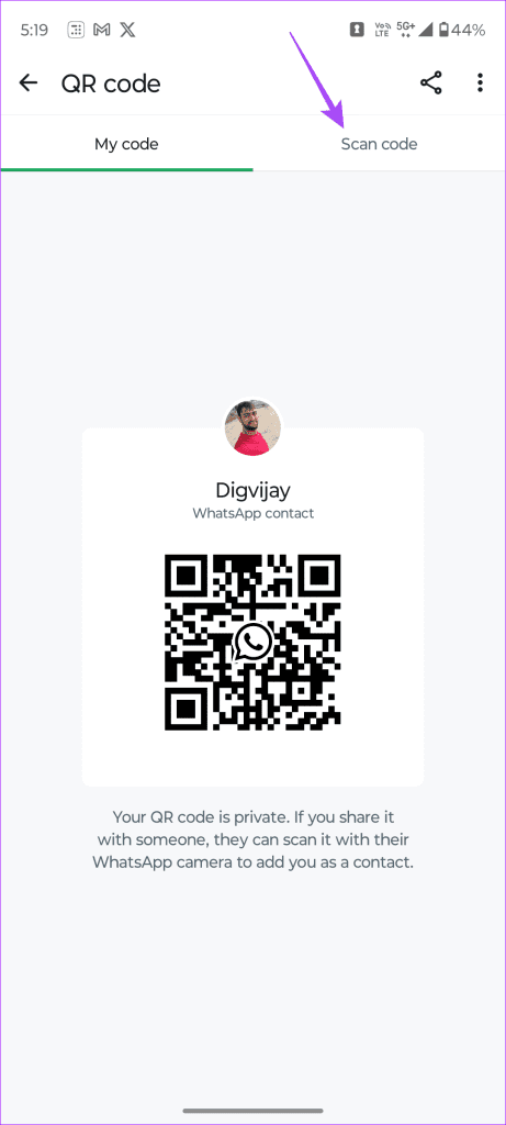 How to Use WhatsApp QR Codes to Add Contacts - Guiding Tech