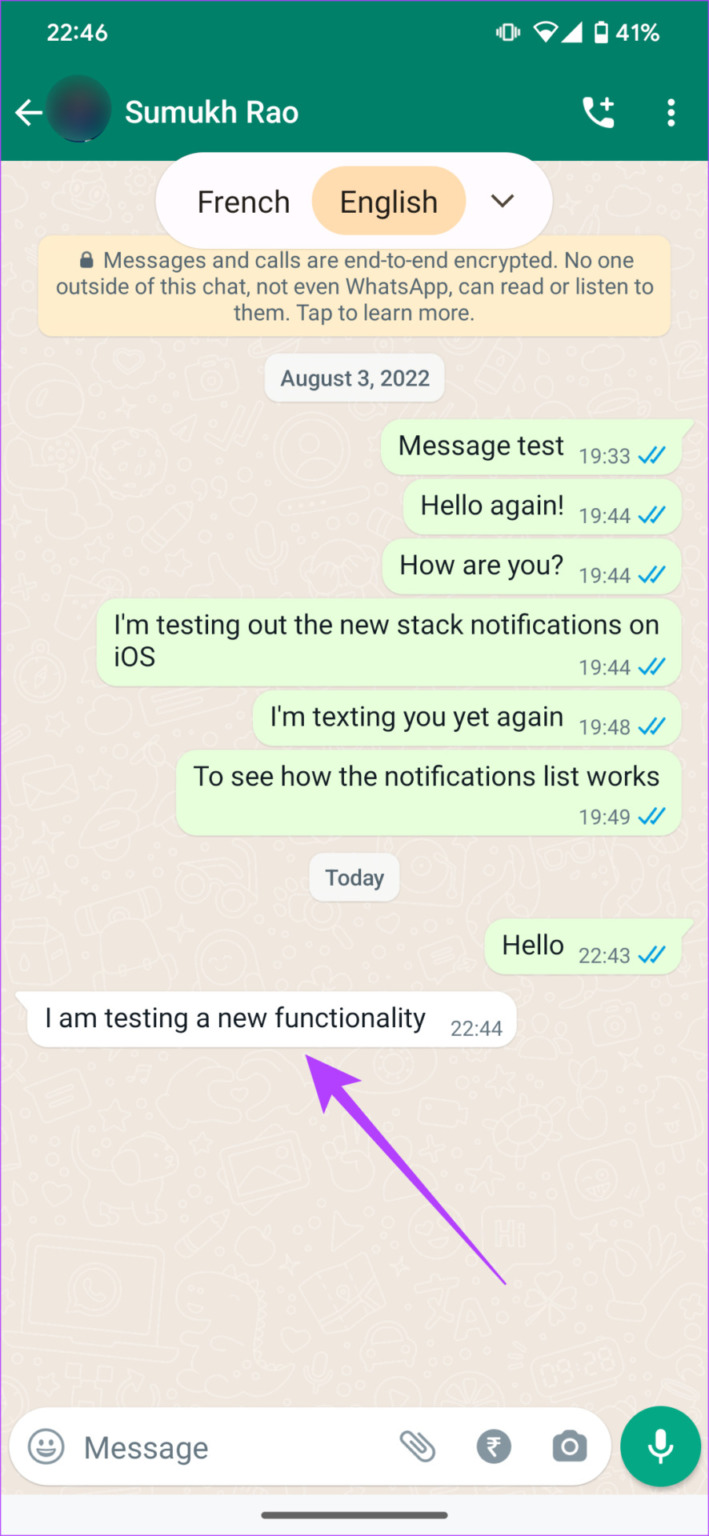 How to Translate WhatsApp Messages on Android and iPhone - Guiding Tech