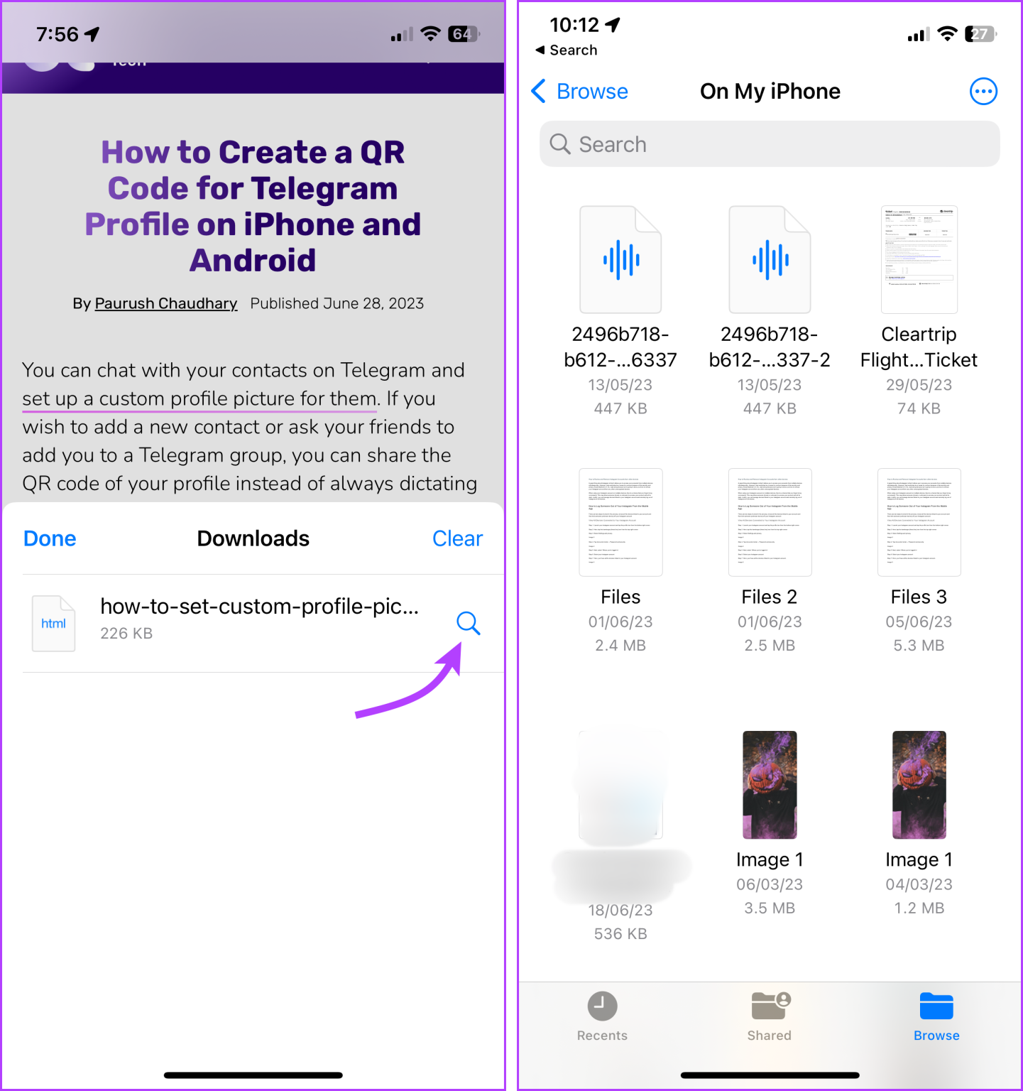 How to view and Manage Safari downloads on iPhone and iPad
