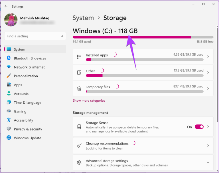 6 Ways to Check Total Storage of Windows Laptop or PC - Guiding Tech