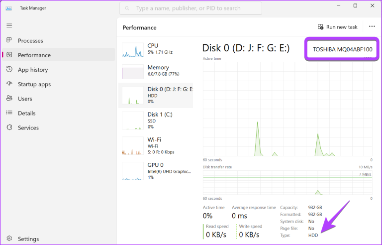How to Check if Windows Laptop Has HDD or SSD and Its Type - Guiding Tech