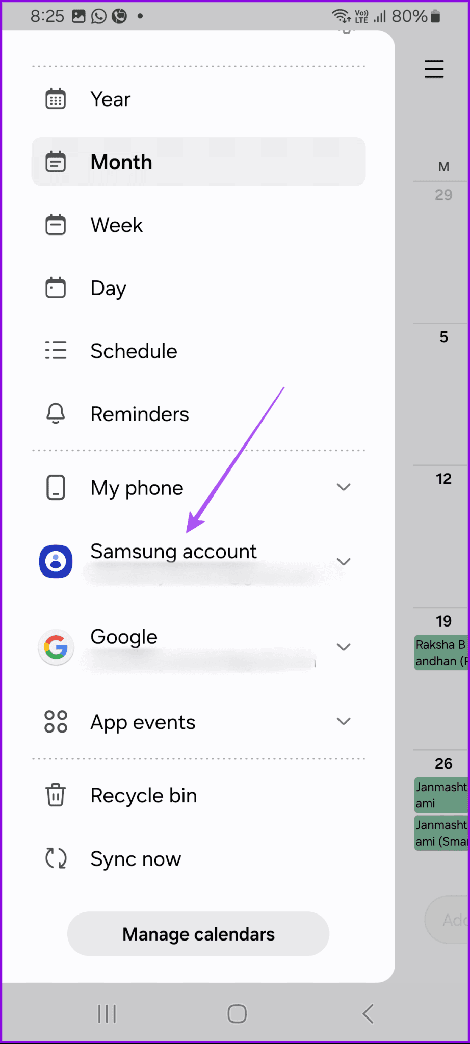 4 Fixes for Samsung Calendar Not Showing Events and Holidays - Guiding Tech