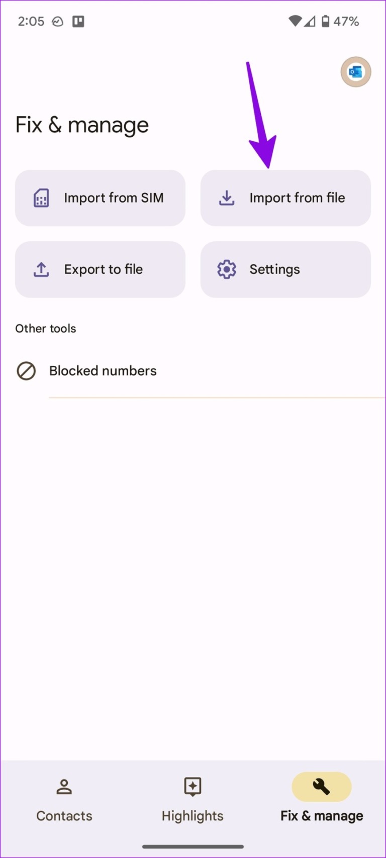 3 Ways to Sync Outlook Contacts With Android - Guiding Tech