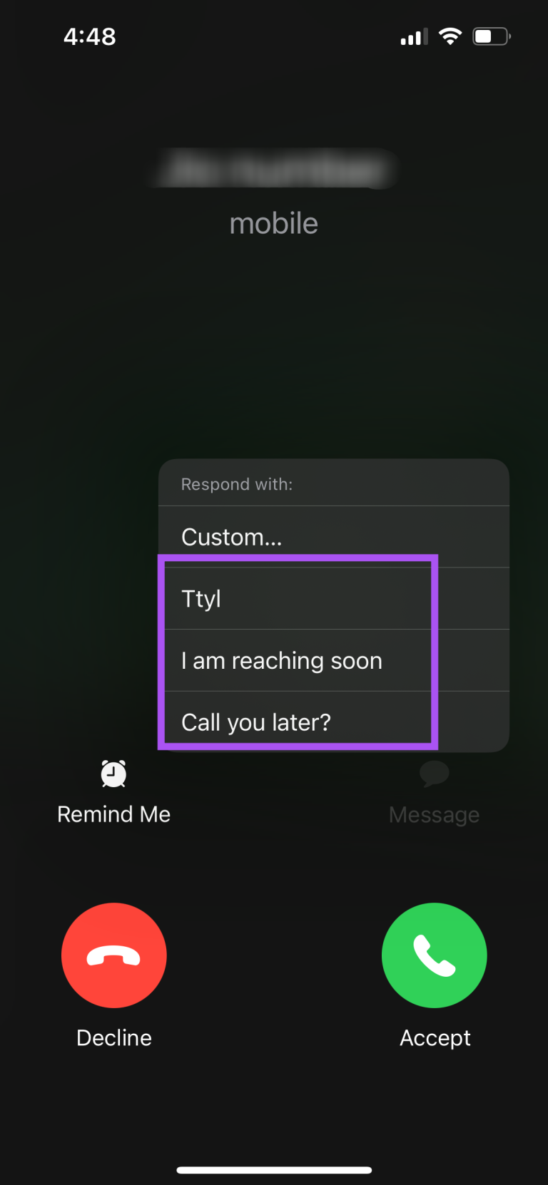 How to Set up Auto Replies to Calls and Messages on iPhone - Guiding Tech