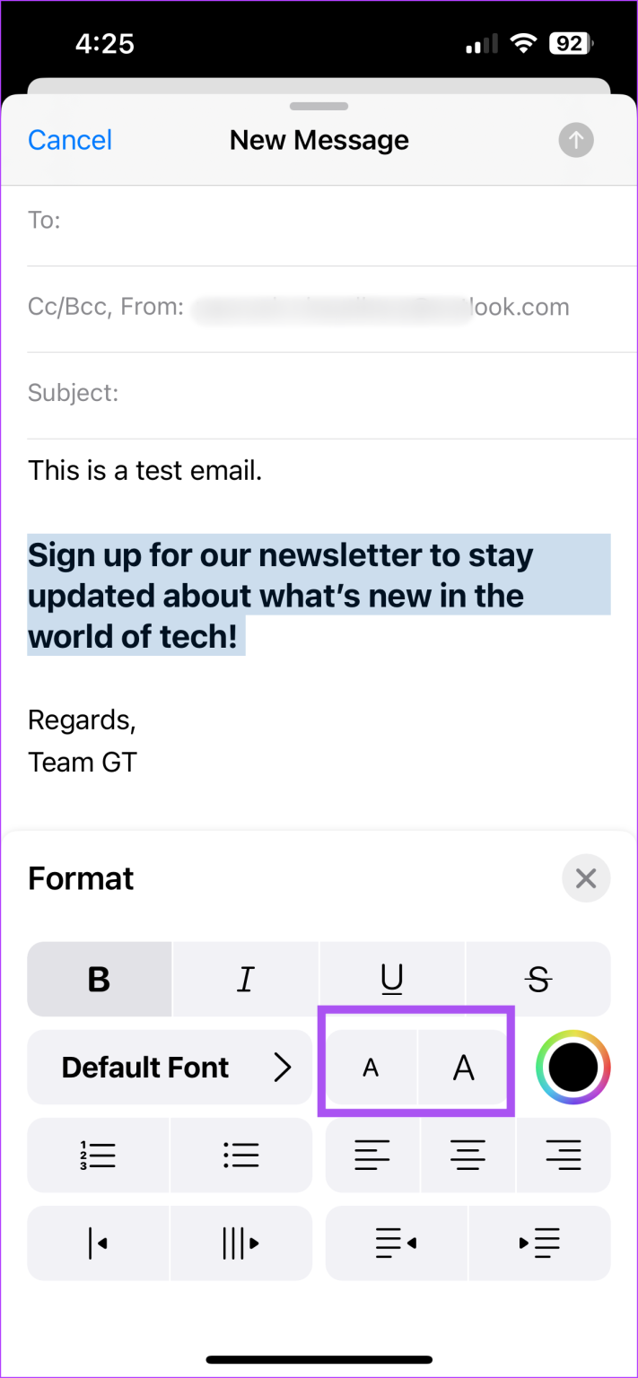 How to Change Font Style and Size in Apple Mail App - Guiding Tech