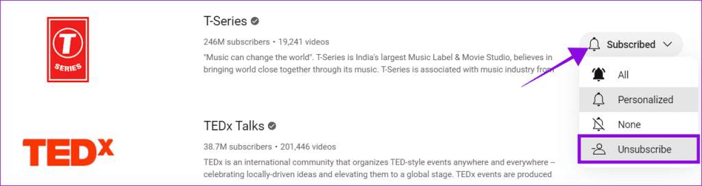 How to Unsubscribe From All YouTube Channels at Once - Guiding Tech