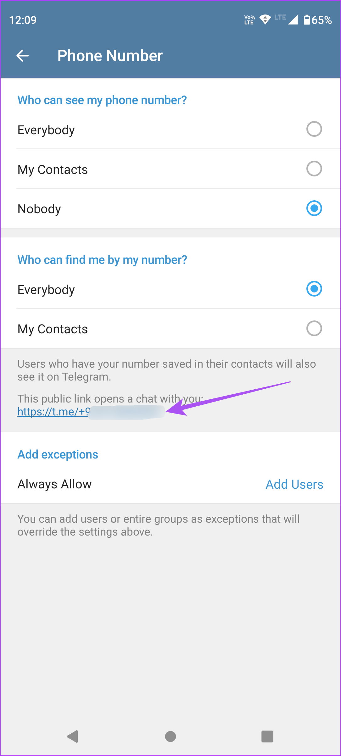 How to Create Phone Number Link on Telegram - Guiding Tech