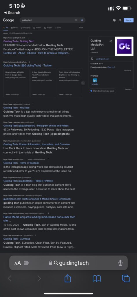 How to Access Desktop Websites in Safari - Guiding Tech