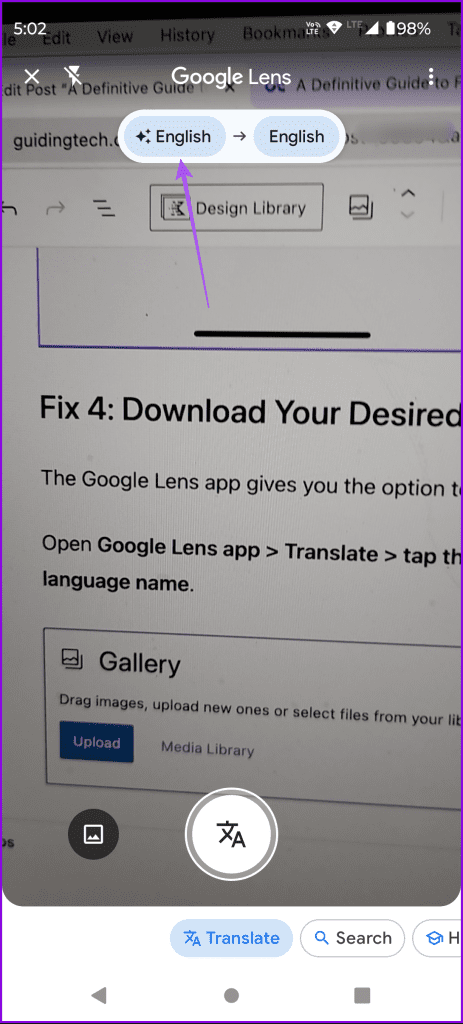 4 Fixes For Google Lens Translate Feature Not Working - Guiding Tech