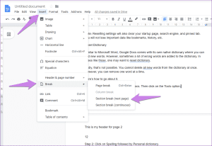 How to Create a Different Header and Footer for Each Page in Google ...