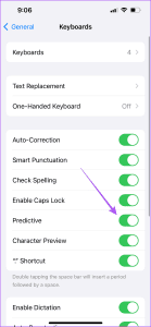 How to Enable or Disable Inline Predictive Text on iPhone, iPad, and Mac - Guiding Tech