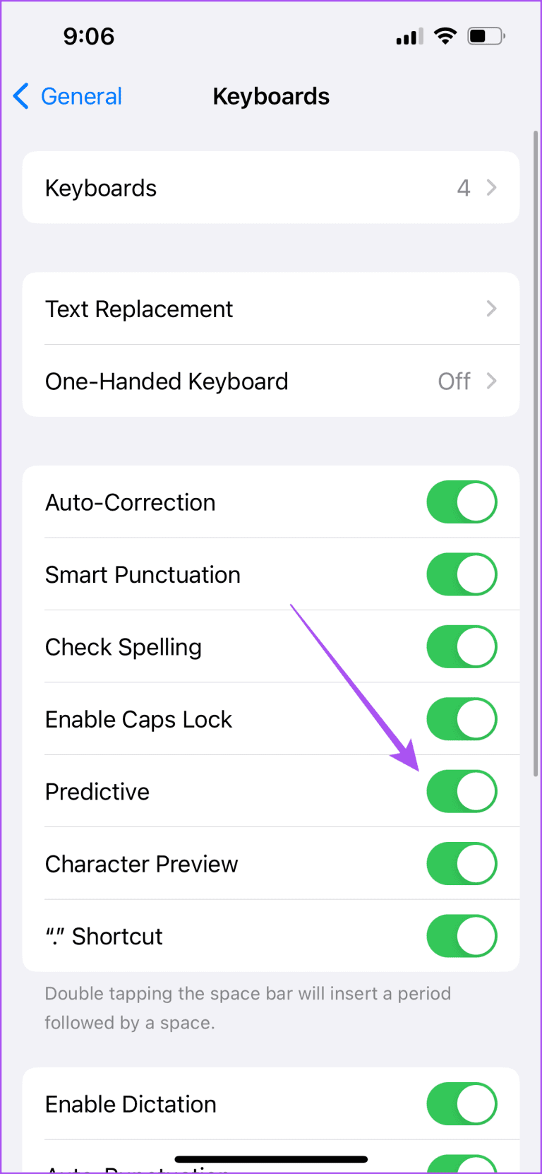 How to Enable or Disable Inline Predictive Text on iPhone, iPad, and ...