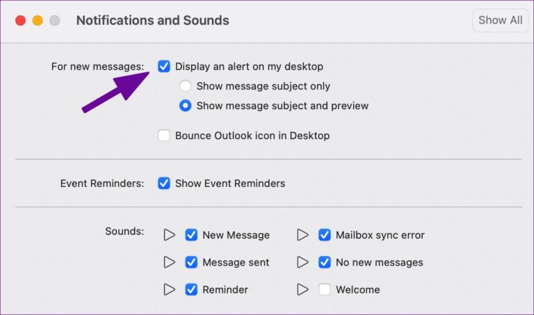 4 Ways to Fix Outlook Notifications Not Working on Mac - Guiding Tech