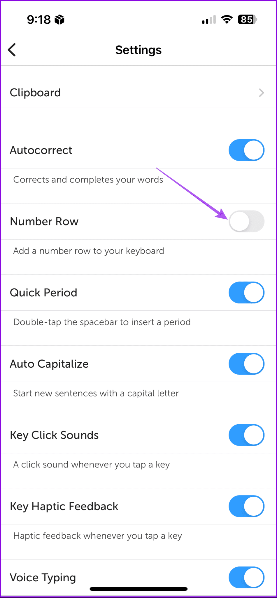 4 iPhone Keyboards With Numbers Row on Top - Guiding Tech