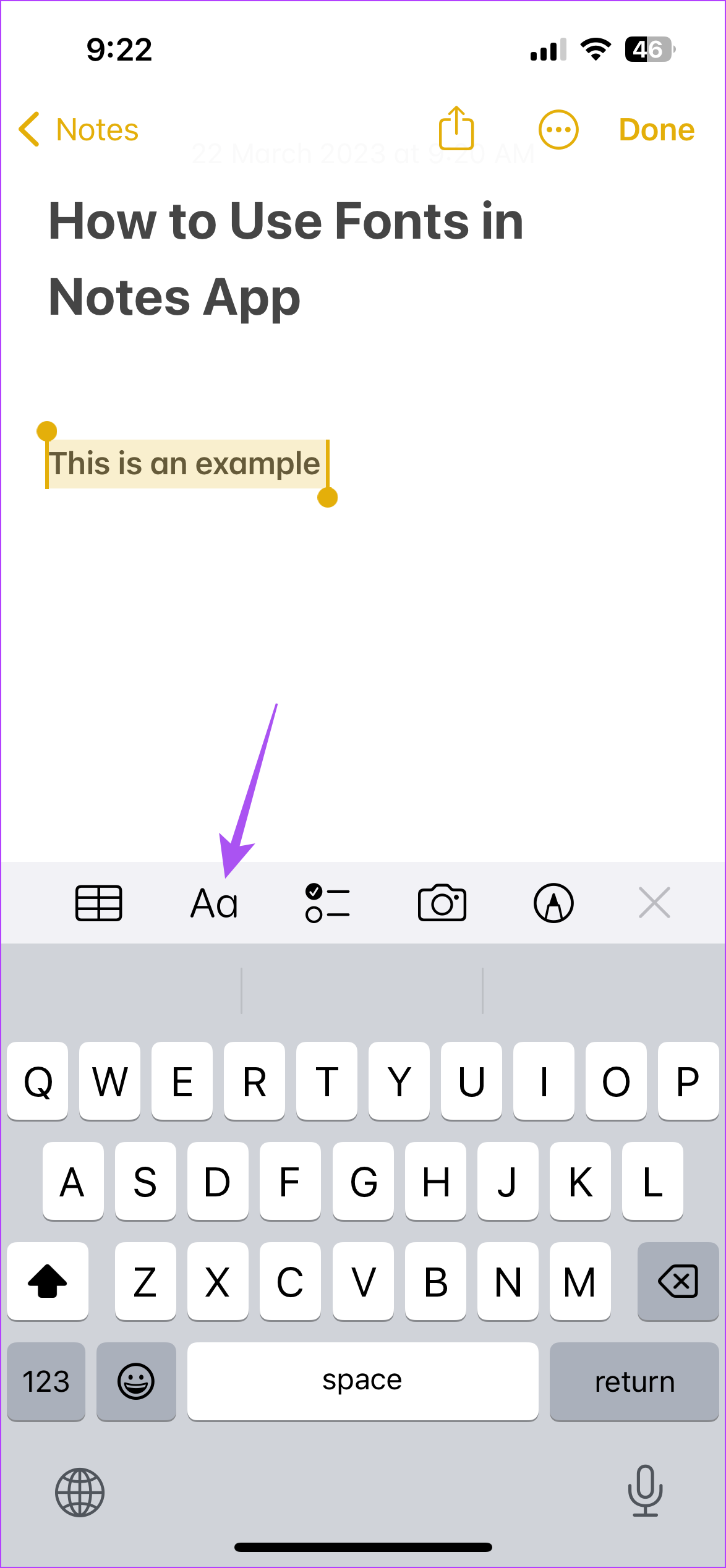 How to Change Fonts (and Font Size) in Apple Notes - Guiding Tech