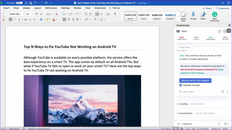 How to Use Grammarly in Microsoft Word (Windows and Mac) - Guiding Tech