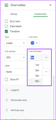 How to Add and Customize a Trendline on a Chart in Google Sheets ...